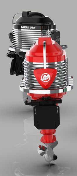 RETRO MODERN Mercury 400 HP Vintage 3D model - TurboSquid 1732582