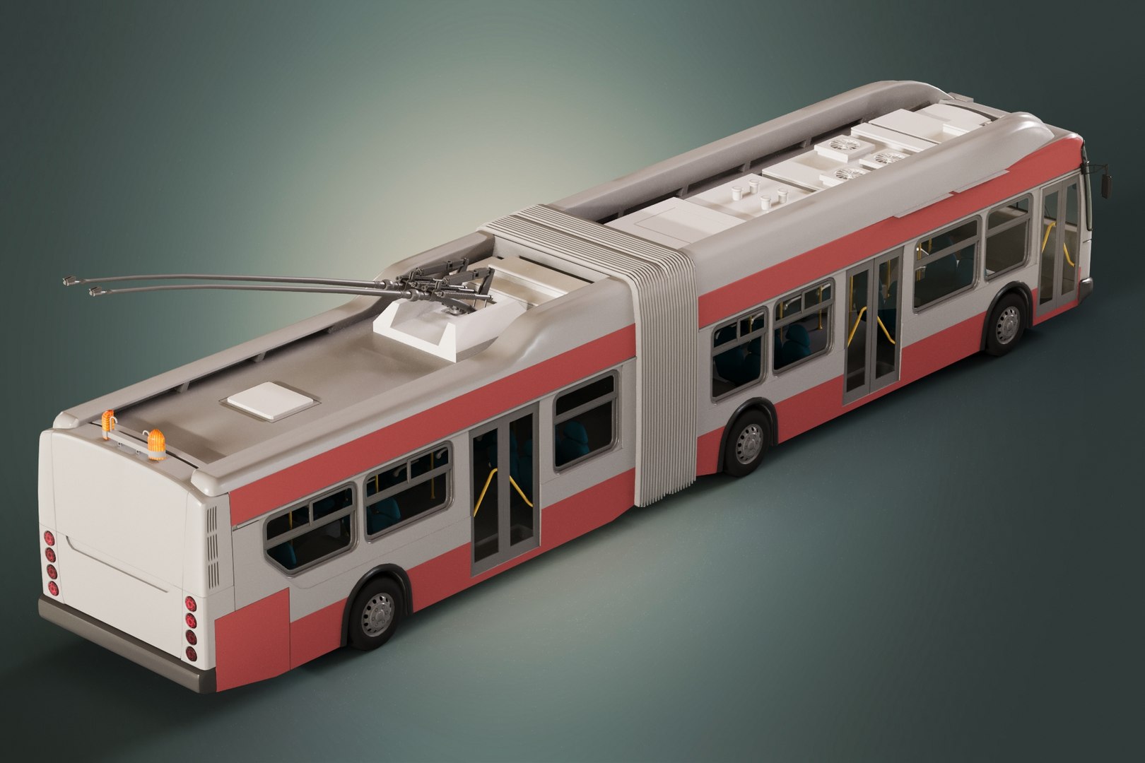 3D Model San Francisco Trolleybus SFMTA MUNI Mid Poly - TurboSquid 1872502