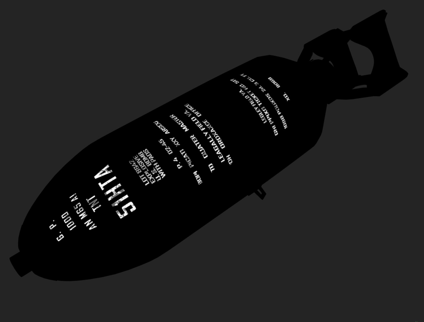 3D Military Bomb - TurboSquid 2306337