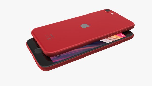 3D red iphone se 2020 - TurboSquid 1559565