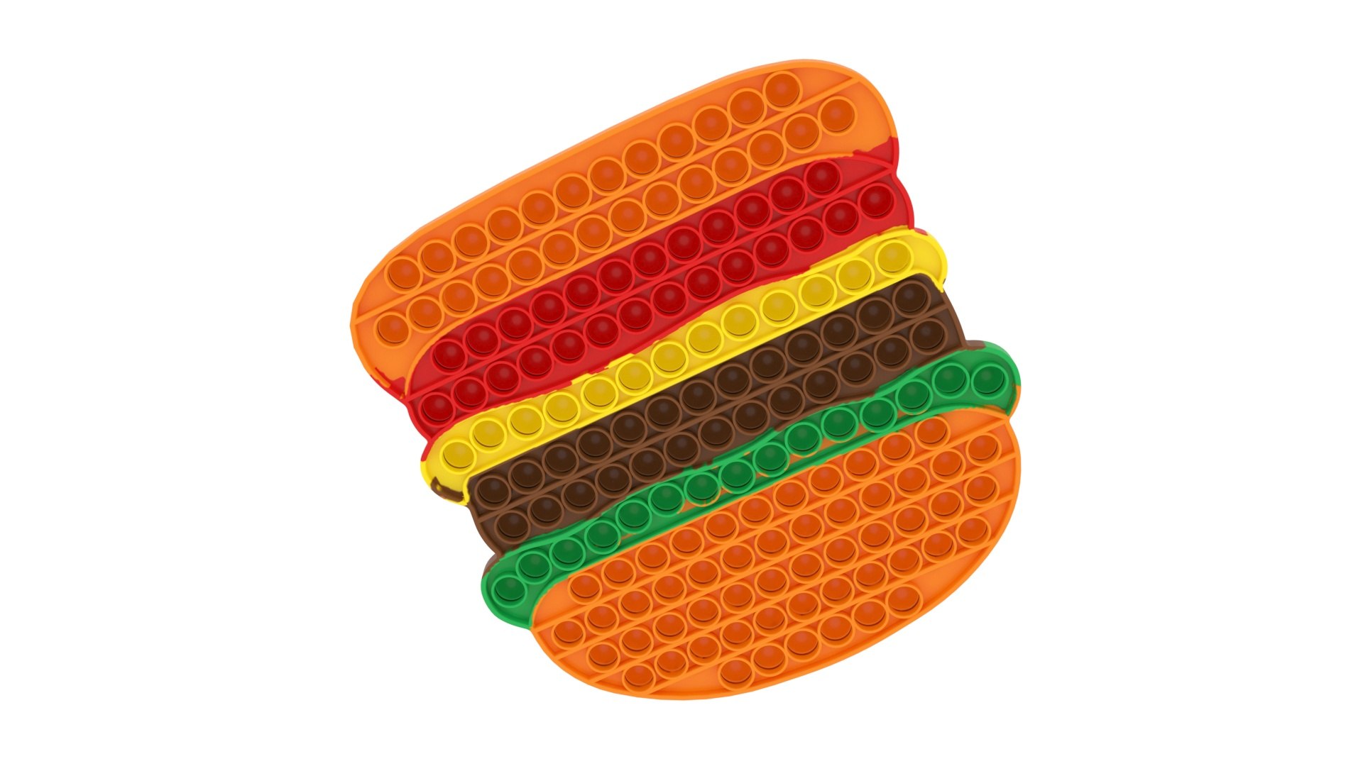 3D Large Burger Pop It Fidget Toy - TurboSquid 1880750