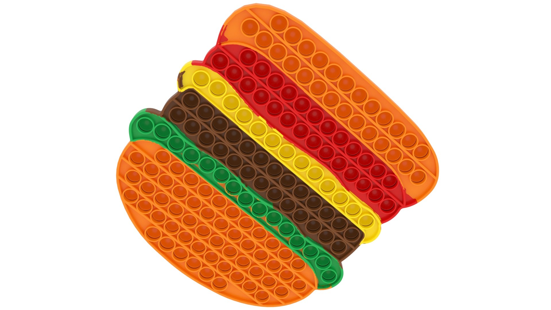 3D Large Burger Pop It Fidget Toy - TurboSquid 1880750