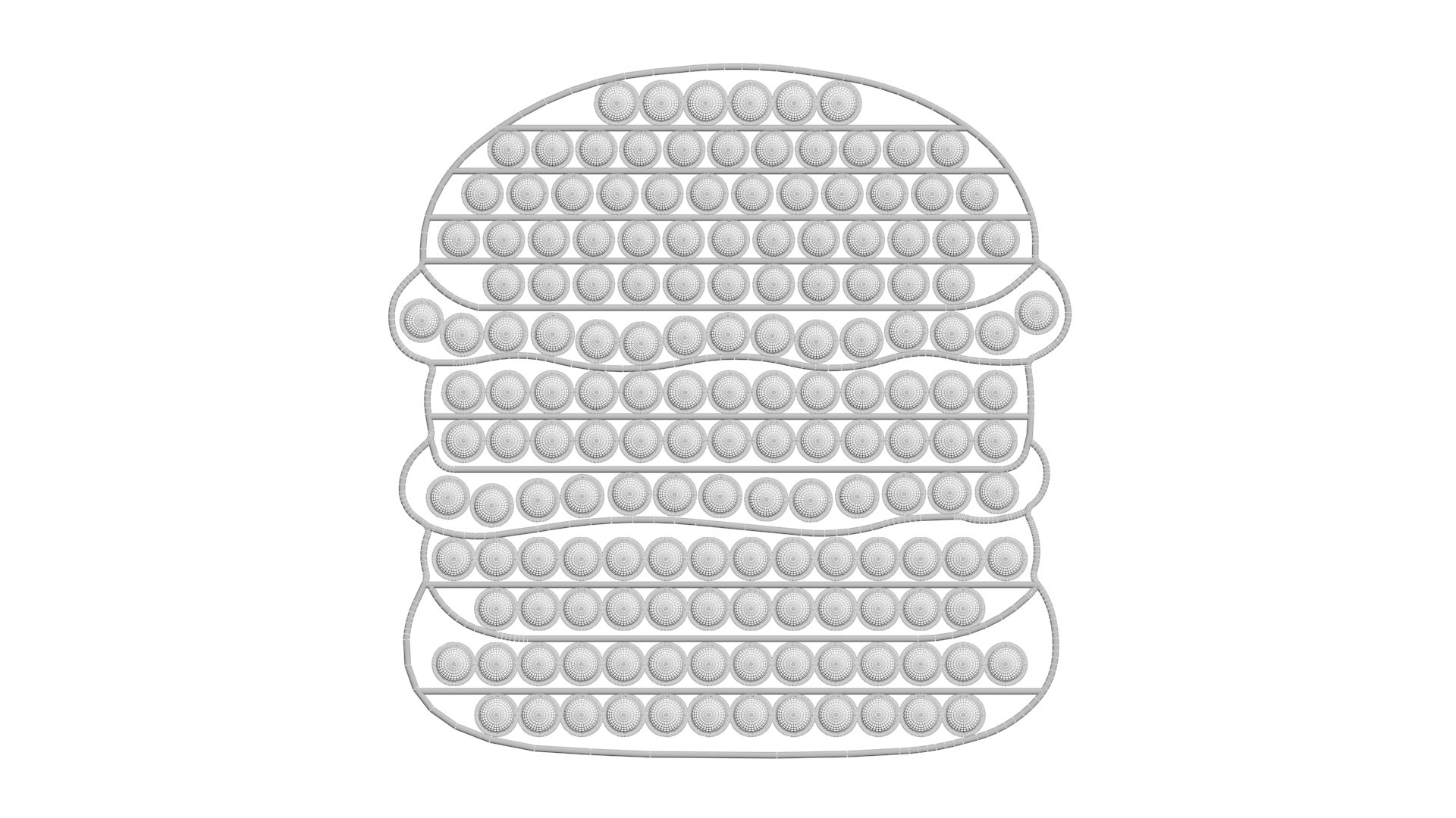 3D Large Burger Pop It Fidget Toy - TurboSquid 1880750