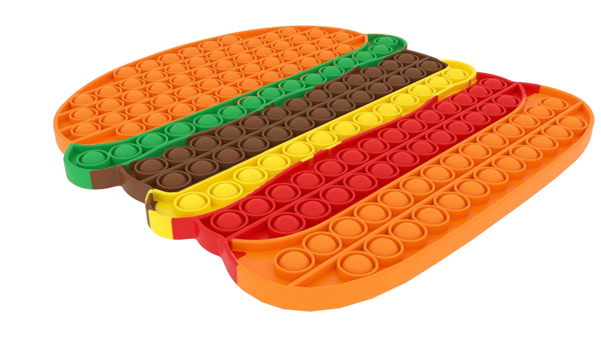 3D Large Burger Pop It Fidget Toy - TurboSquid 1880750