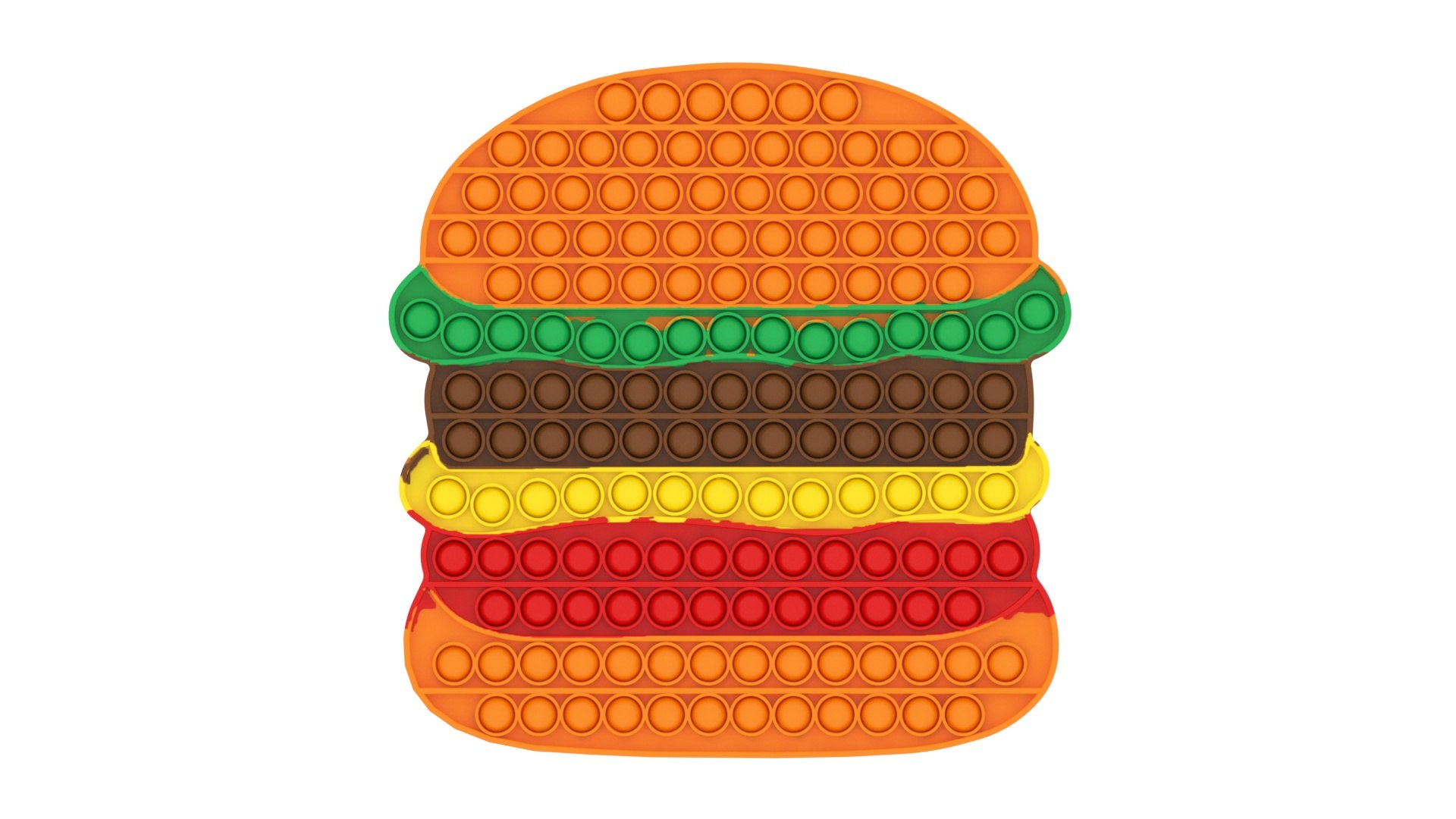 3D Large Burger Pop It Fidget Toy - TurboSquid 1880750