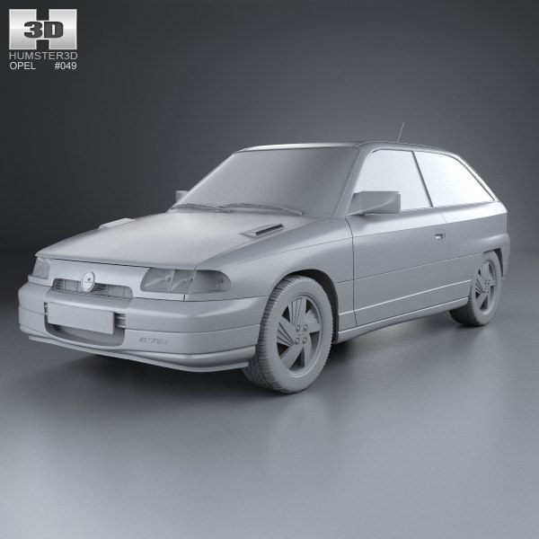 3D opel astra f model - TurboSquid 1247952
