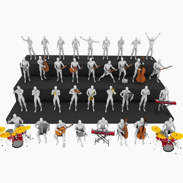 MUSICIANS Modelo 3D - TurboSquid 1876755