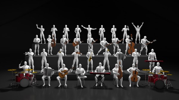 MUSICIANS 3D model - TurboSquid 1876755
