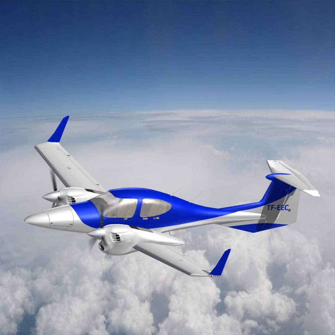 Diamond Da42 Twin Star 3d Model