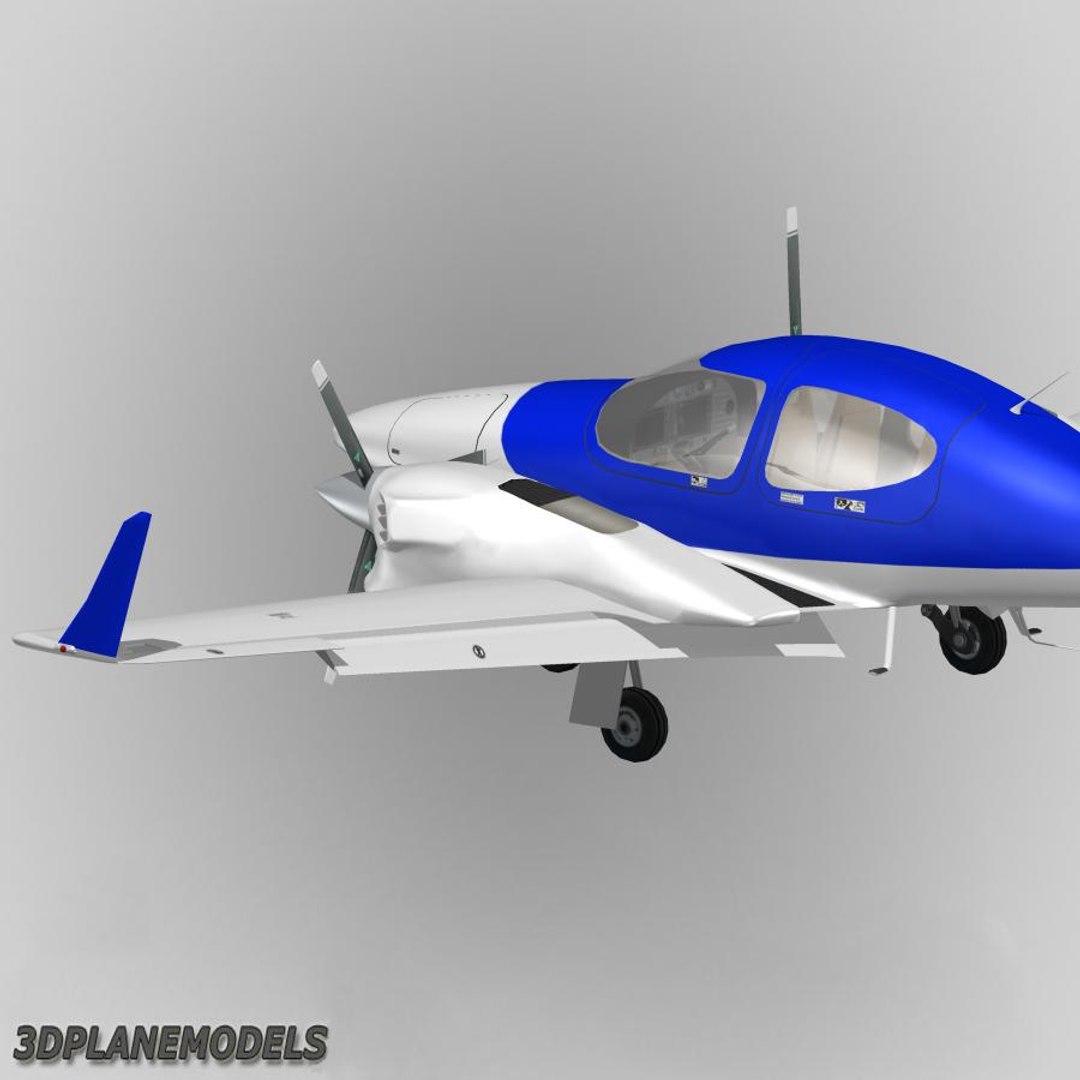 Diamond Da42 Twin Star 3d Model