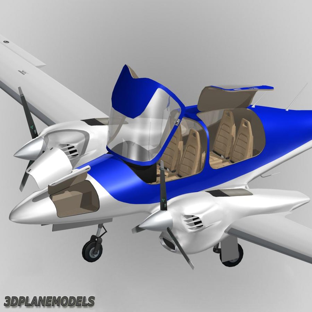 Diamond Da42 Twin Star 3d Model