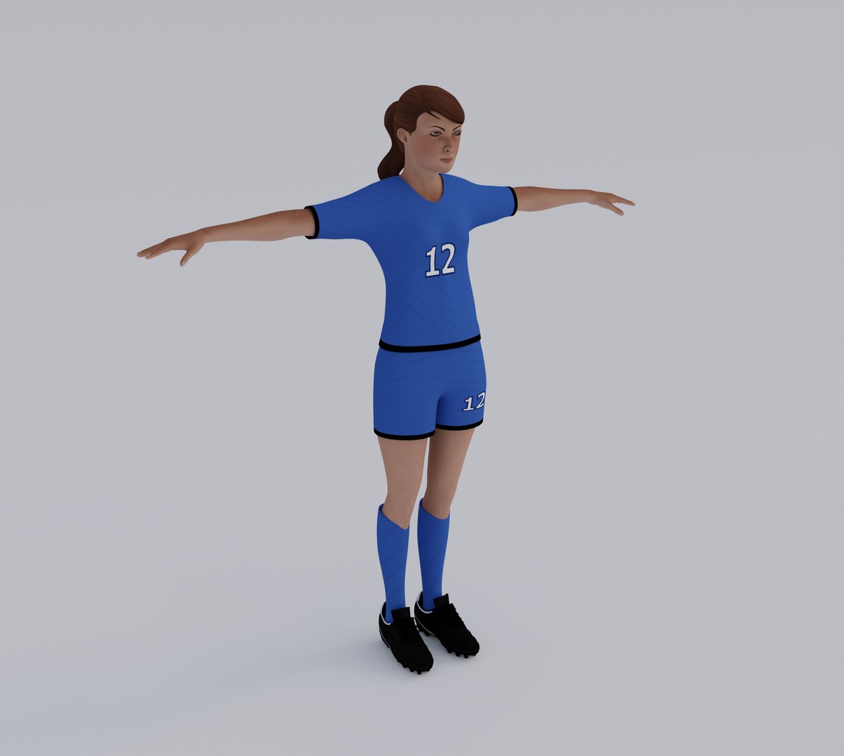 3D Female Soccer Players Pack - Rigged Model - TurboSquid 2147291