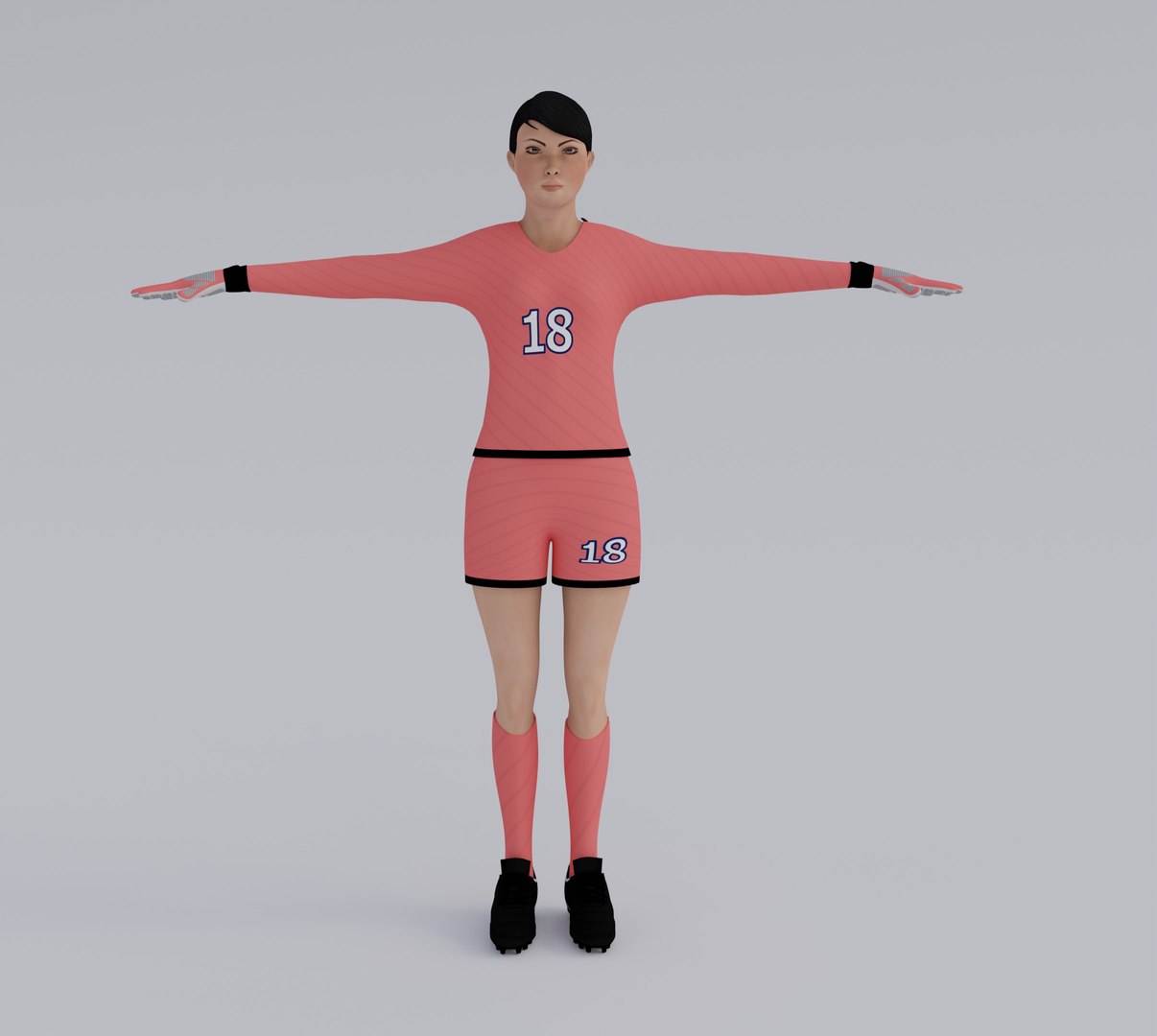 3D Female Soccer Players Pack - Rigged Model - TurboSquid 2147291
