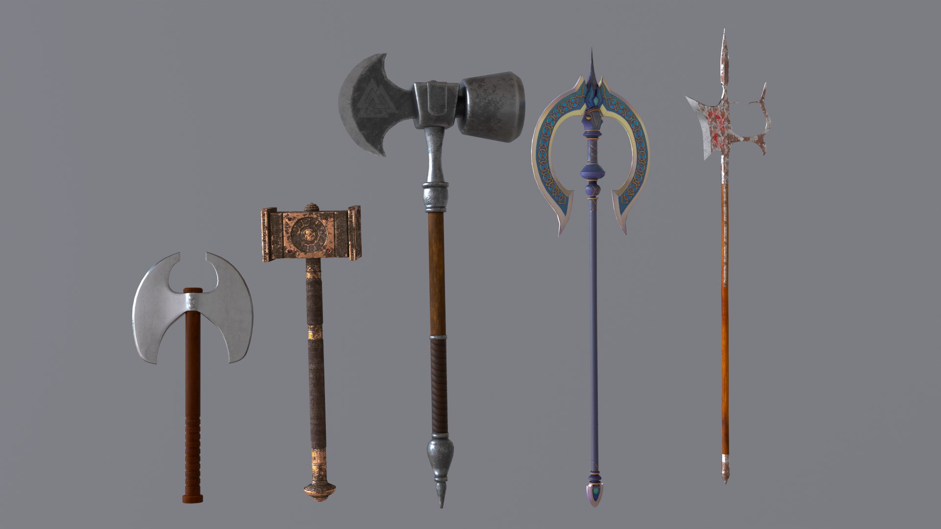 3D Model Ancient Weapon Pack - TurboSquid 2366497
