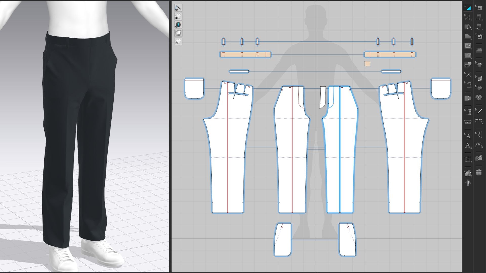 3D Men Dress Pants model - TurboSquid 2160635