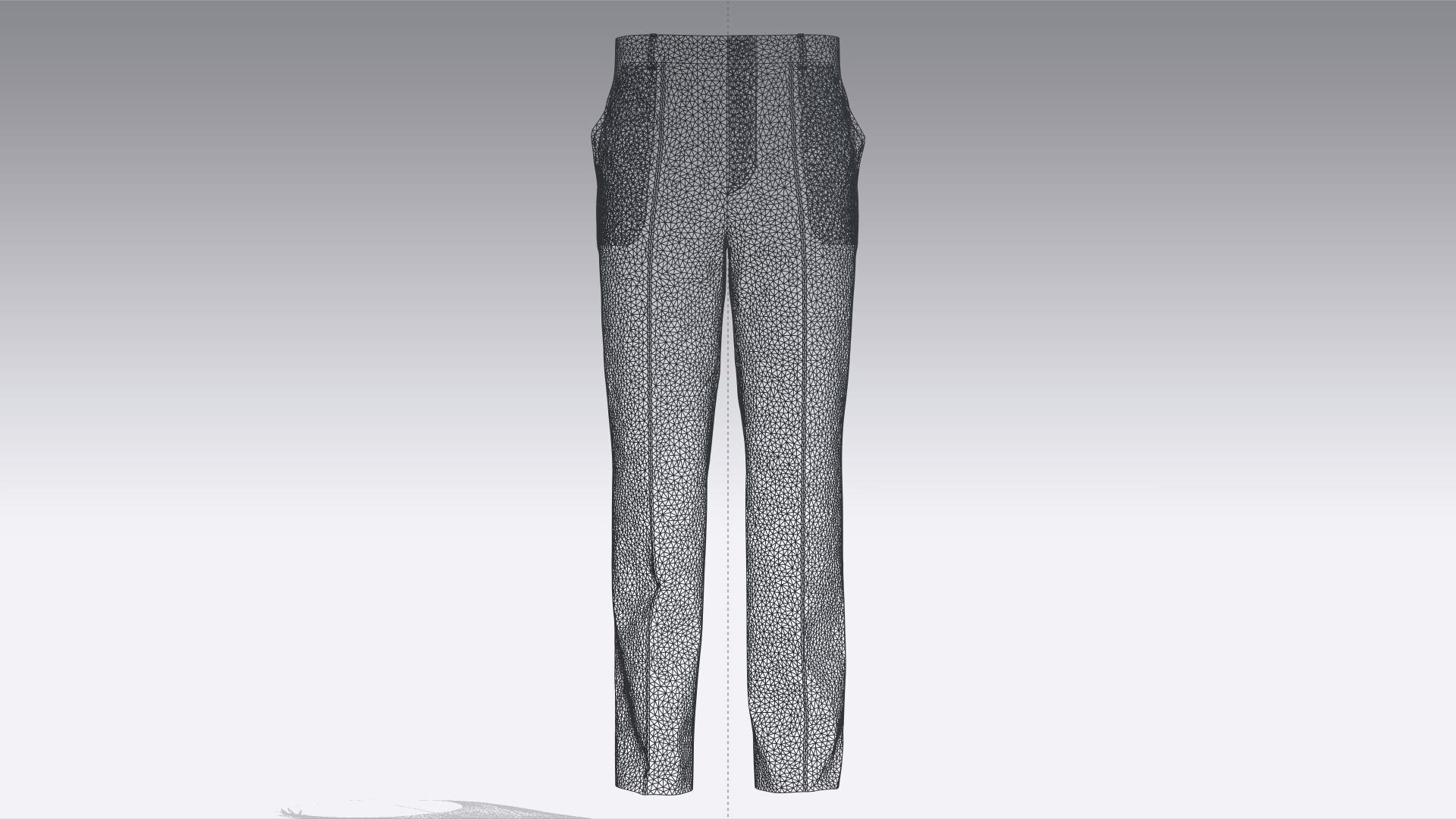 3D Men Dress Pants model - TurboSquid 2160635