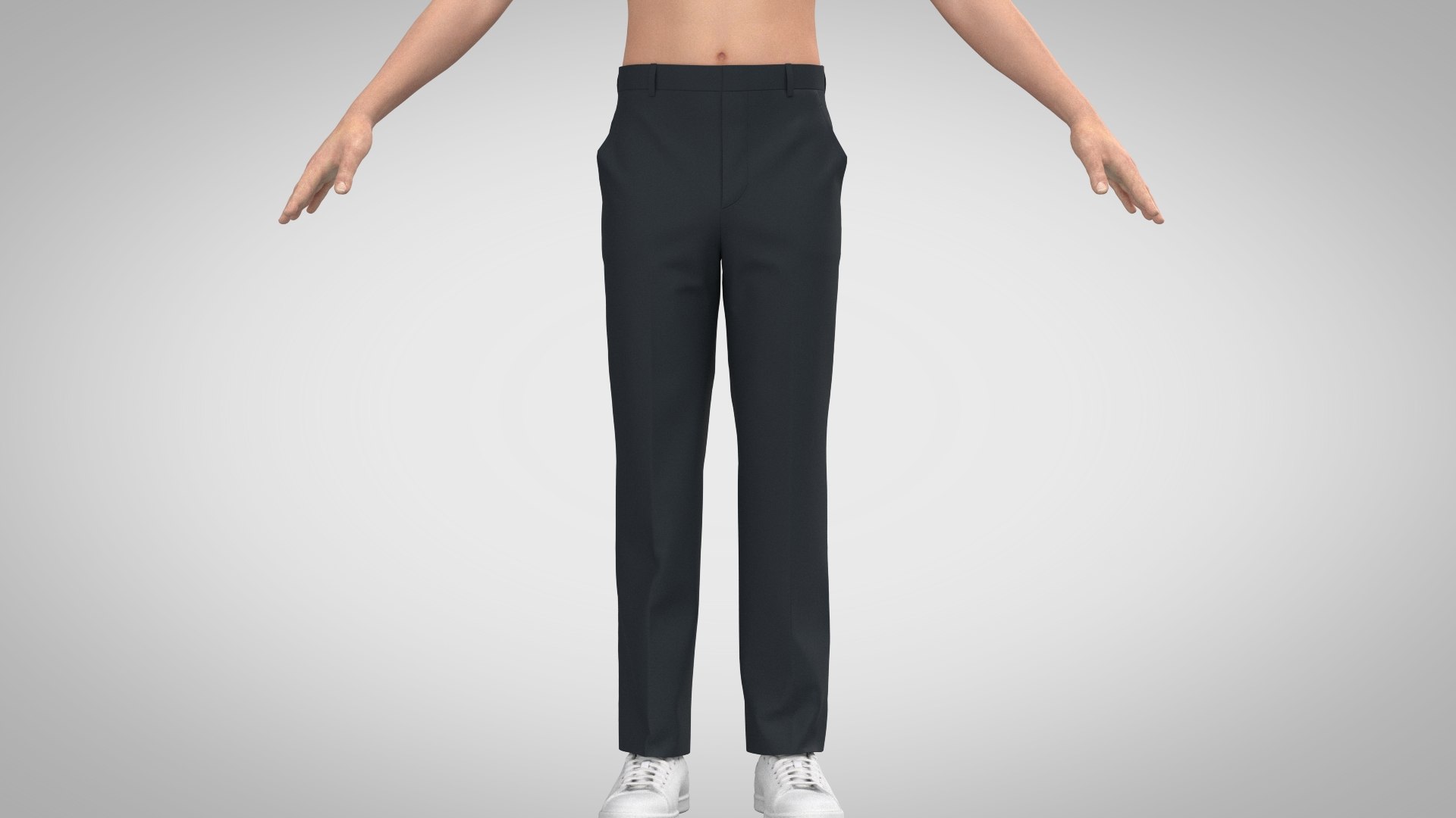 3D Men Dress Pants model - TurboSquid 2160635