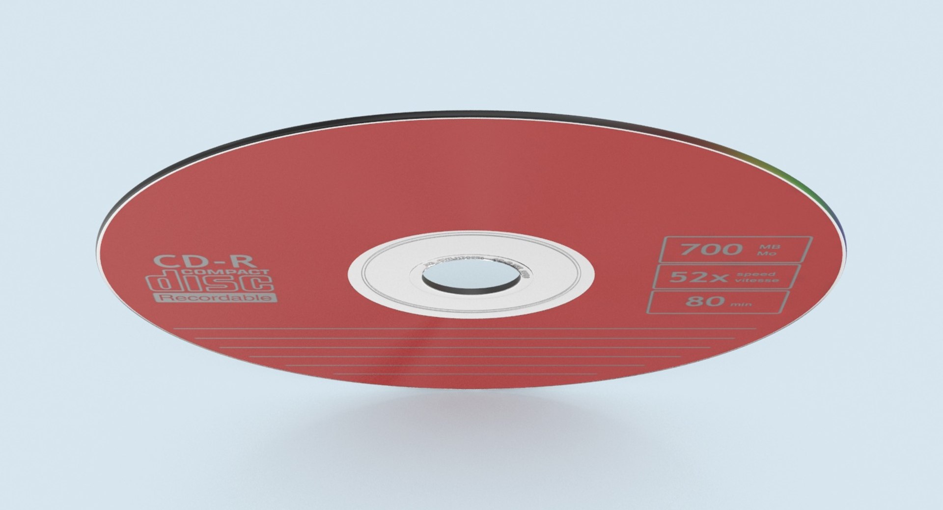 3d model cd red