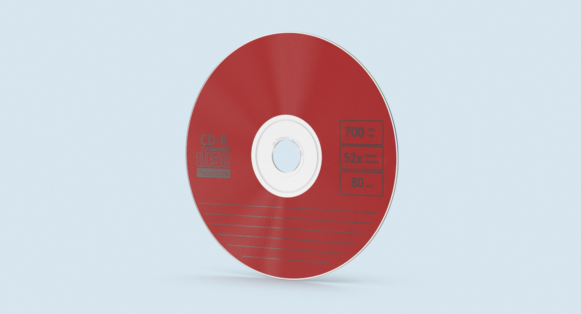 3d model cd red