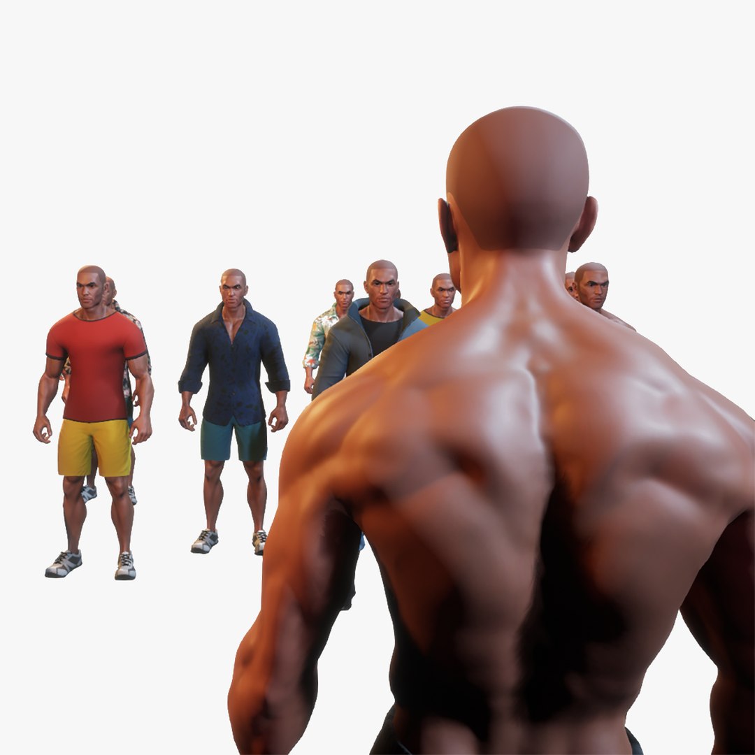 Ue4 Advanced Modular Character Male Integrated To Als System 3d Model