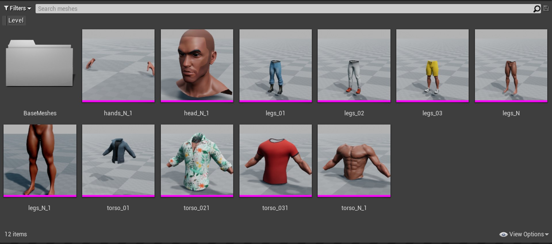UE4 Advanced Modular Character Male Integrated To ALS System 3D Model - TurboSquid 1948899