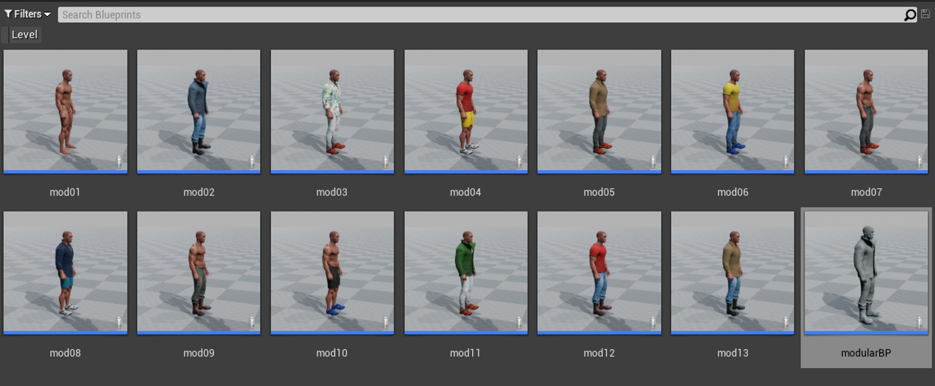 UE4 Advanced Modular Character Male Integrated To ALS System 3D Model - TurboSquid 1948899