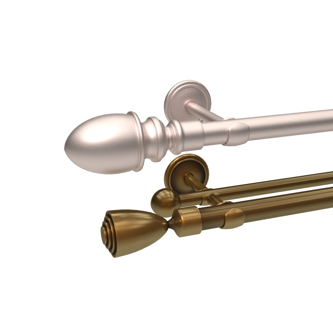 3d Model Curtain Rods