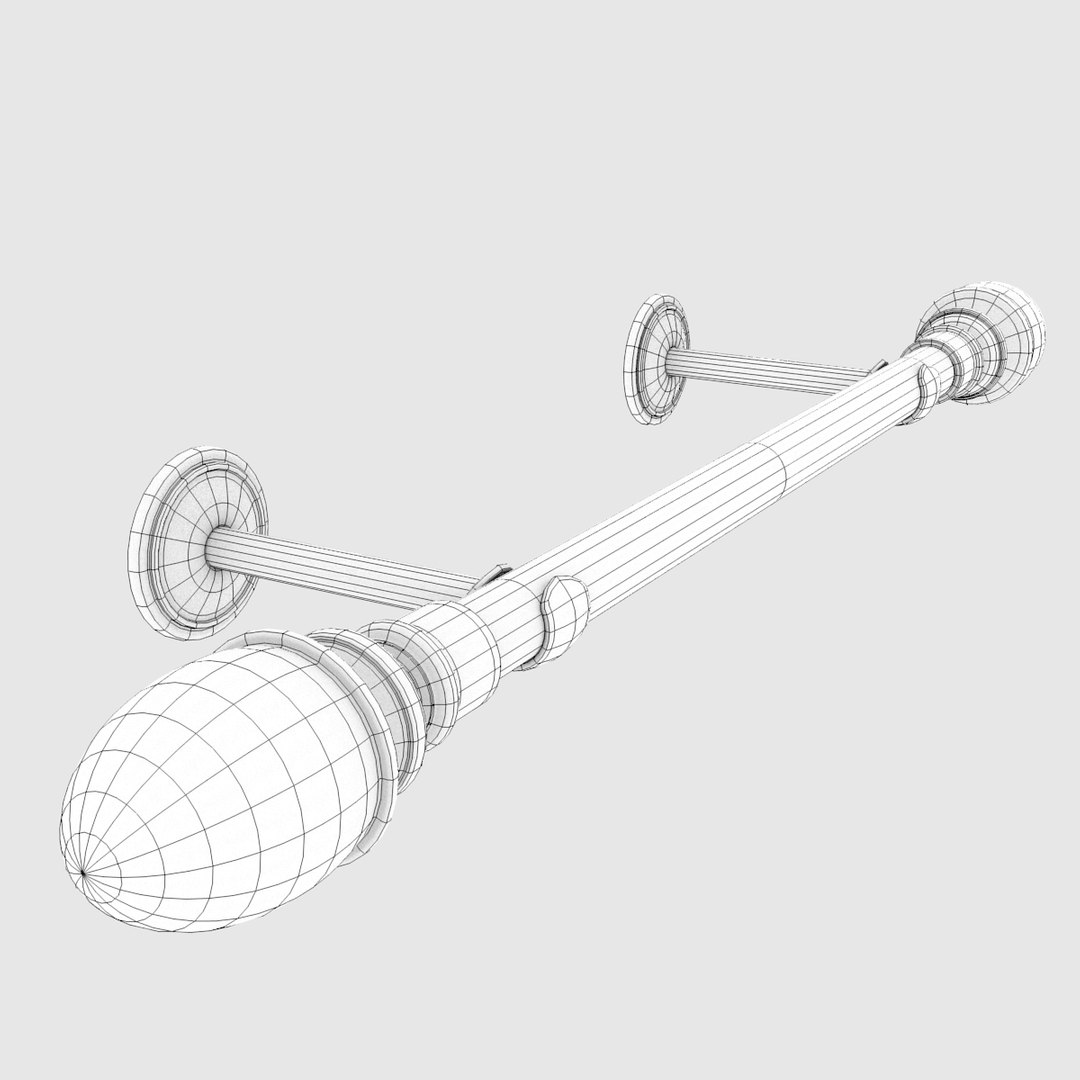 3d Model Curtain Rods