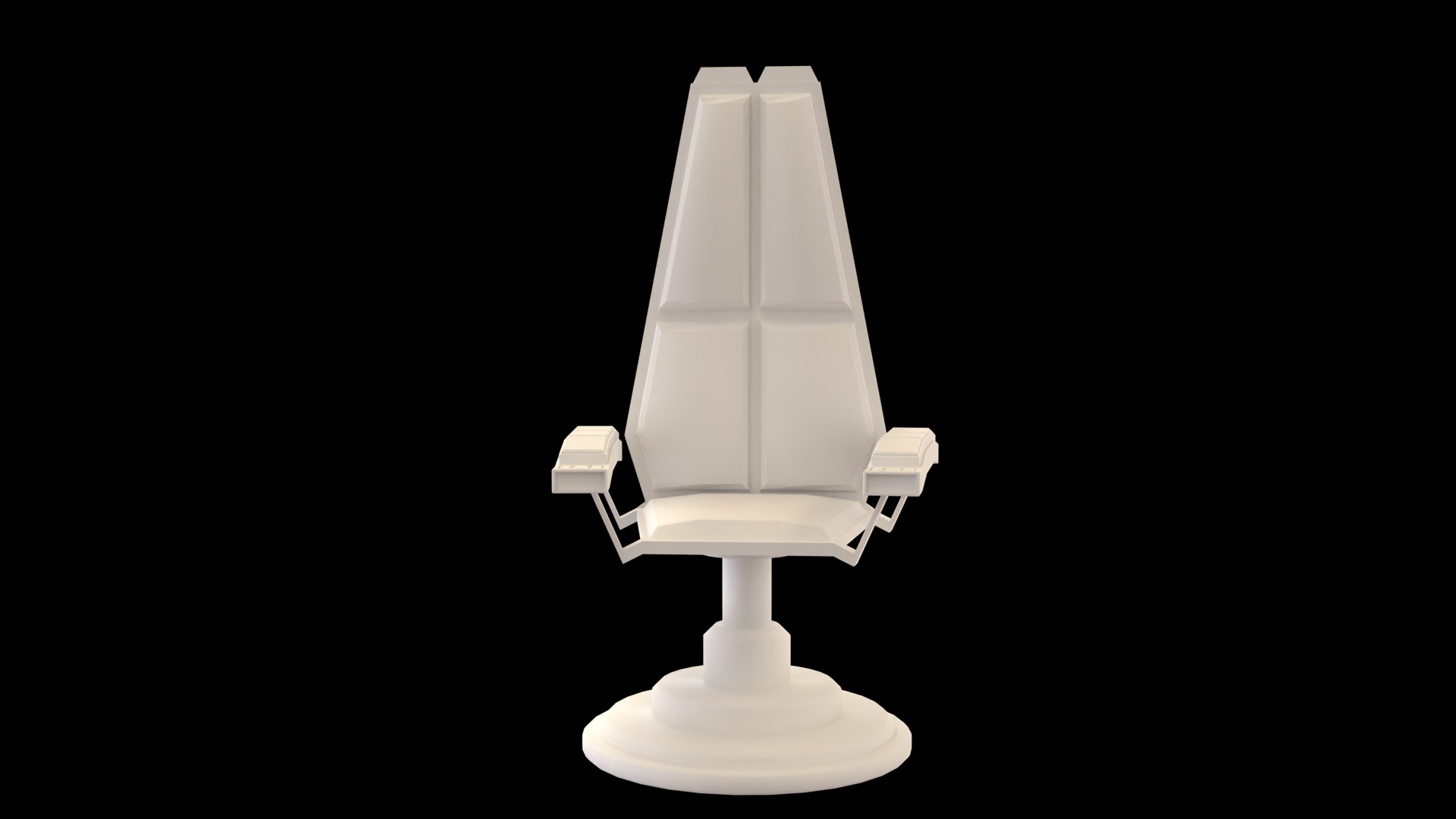 3D Sci-Fi Command Chair Captains Seat - TurboSquid 2352200
