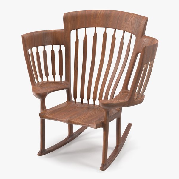 Three Seat Rocking Chair 3D model - TurboSquid 2050974