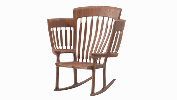 Three Seat Rocking Chair 3D model - TurboSquid 2050974