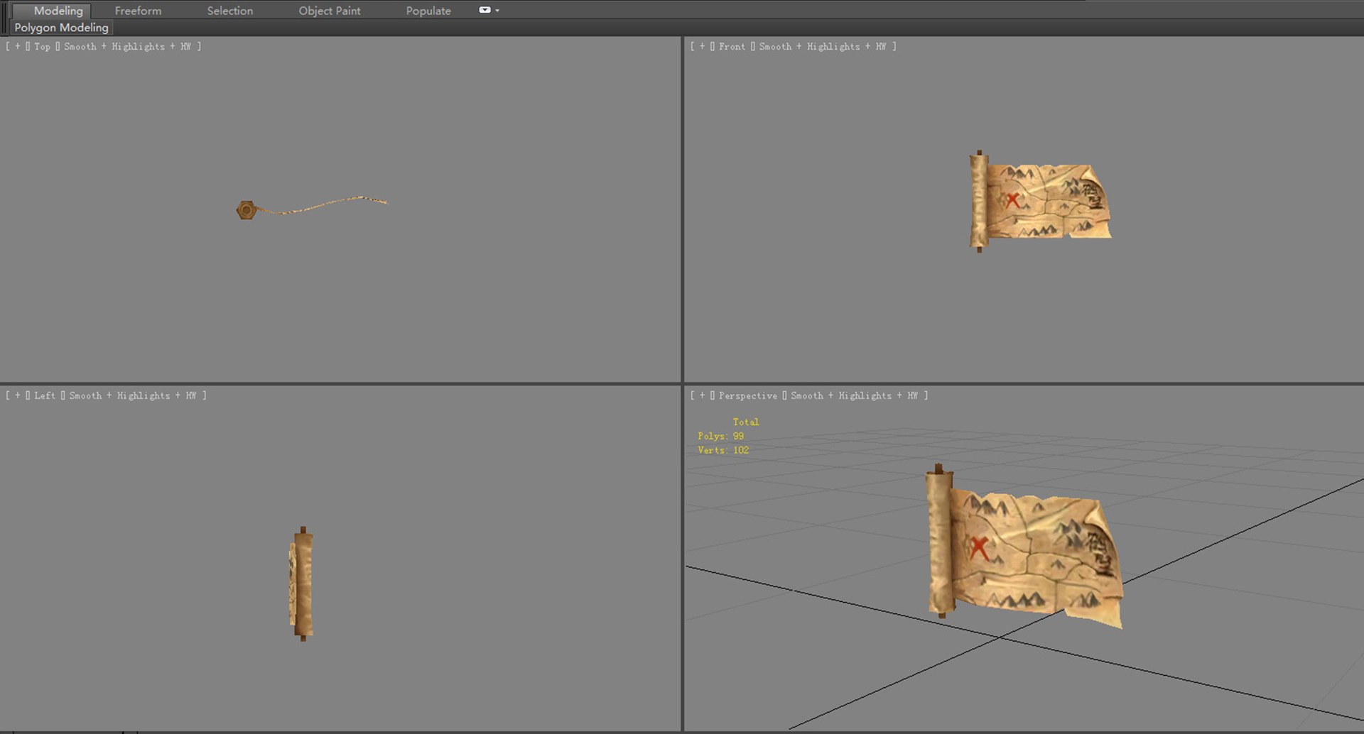 Cartoon Map - Error Marker - Topographic Map 3D Model - TurboSquid 1961955