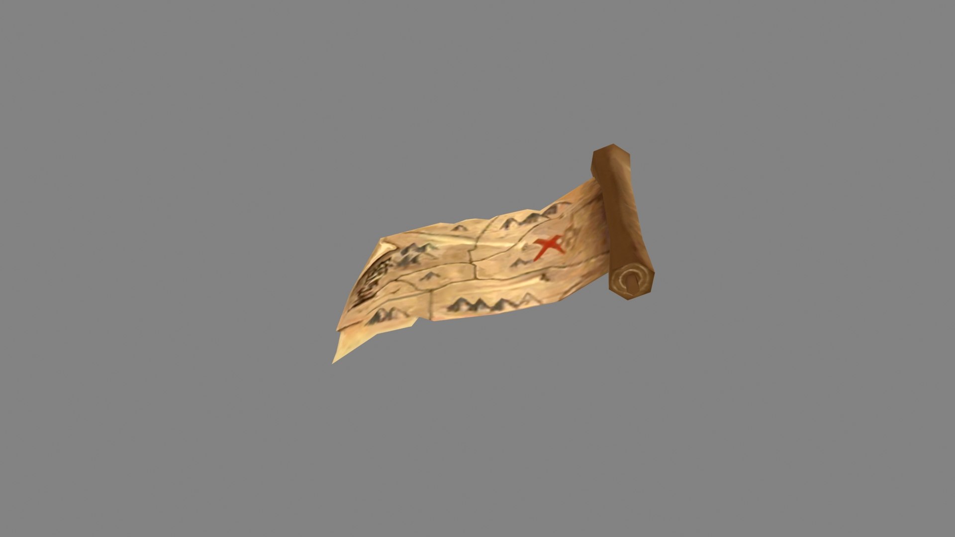 Cartoon Map - Error Marker - Topographic Map 3D Model - TurboSquid 1961955