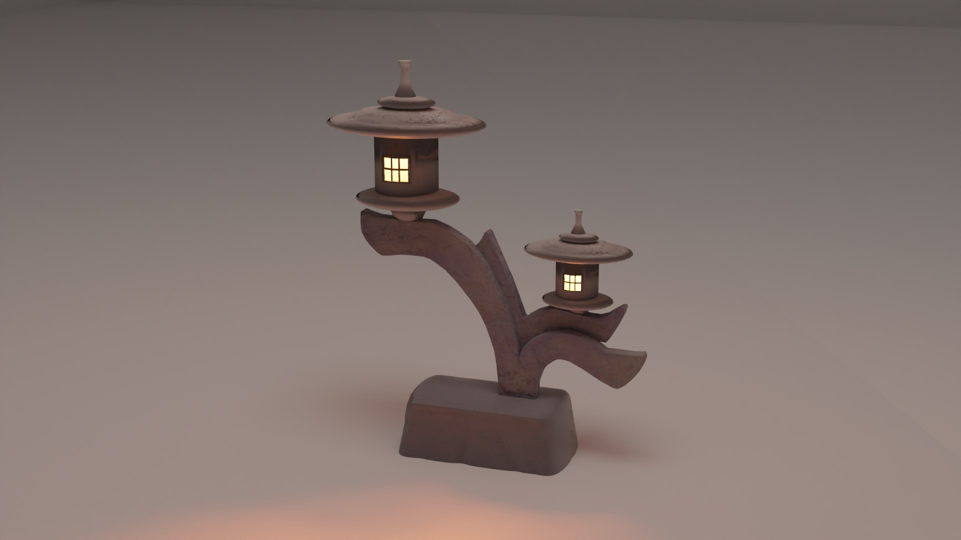3D Japanese Granite Garden Ornaments Lamp Low-poly 3D model - TurboSquid 1774658