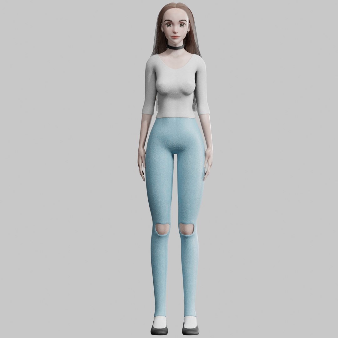 3D Model Beautiful Cute Woman V32075 - TurboSquid 2278248
