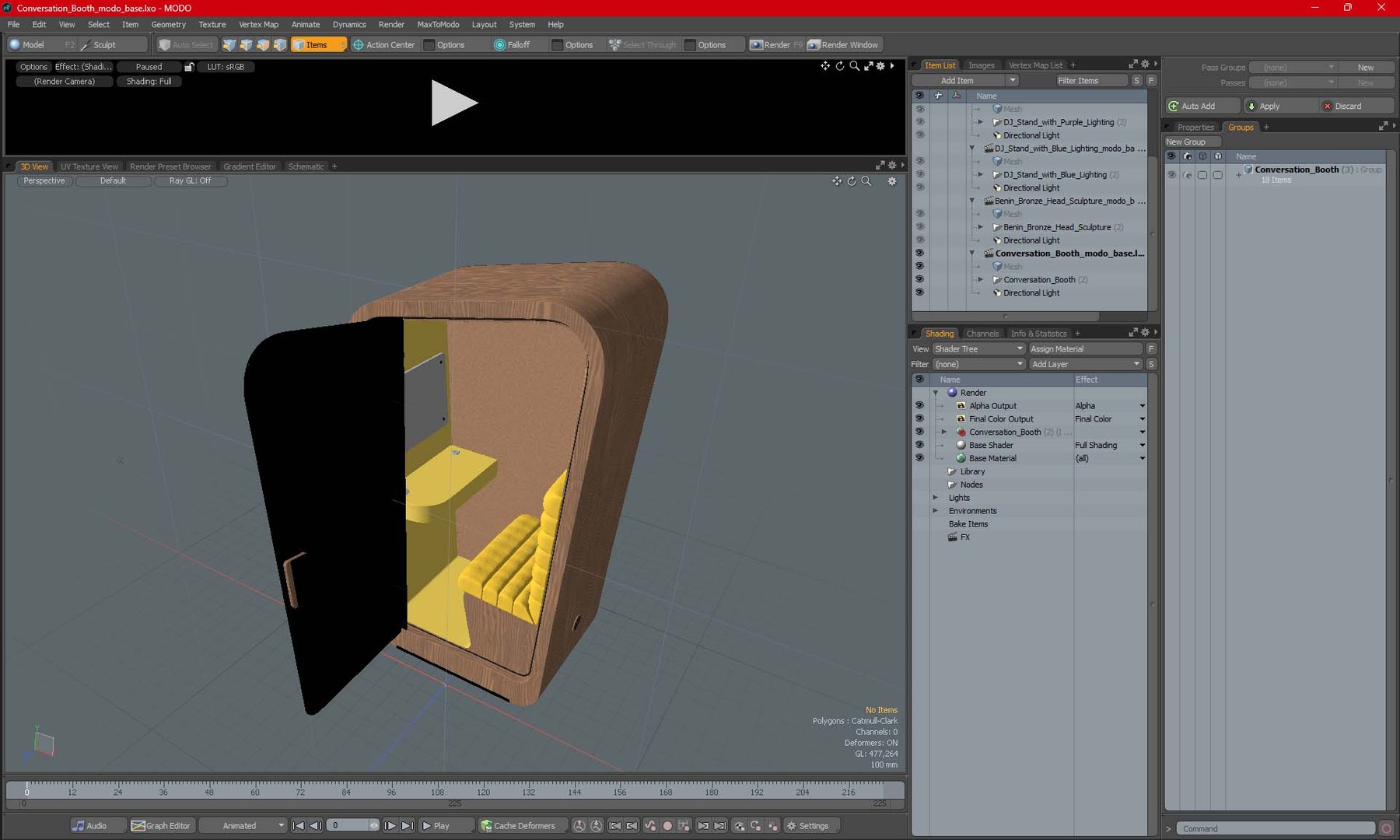 Conversation Office Booth 3D Model - TurboSquid 2205466