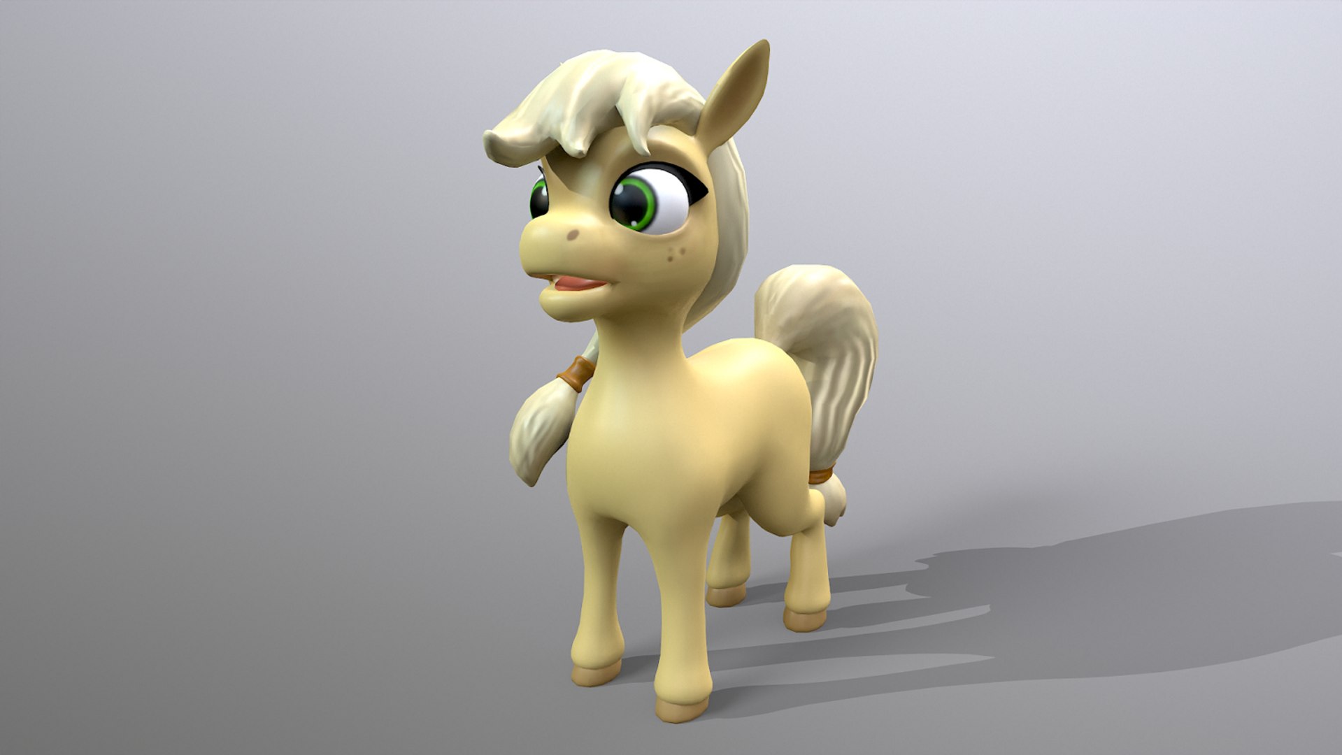 Pony Cartoon Model - TurboSquid 1679348