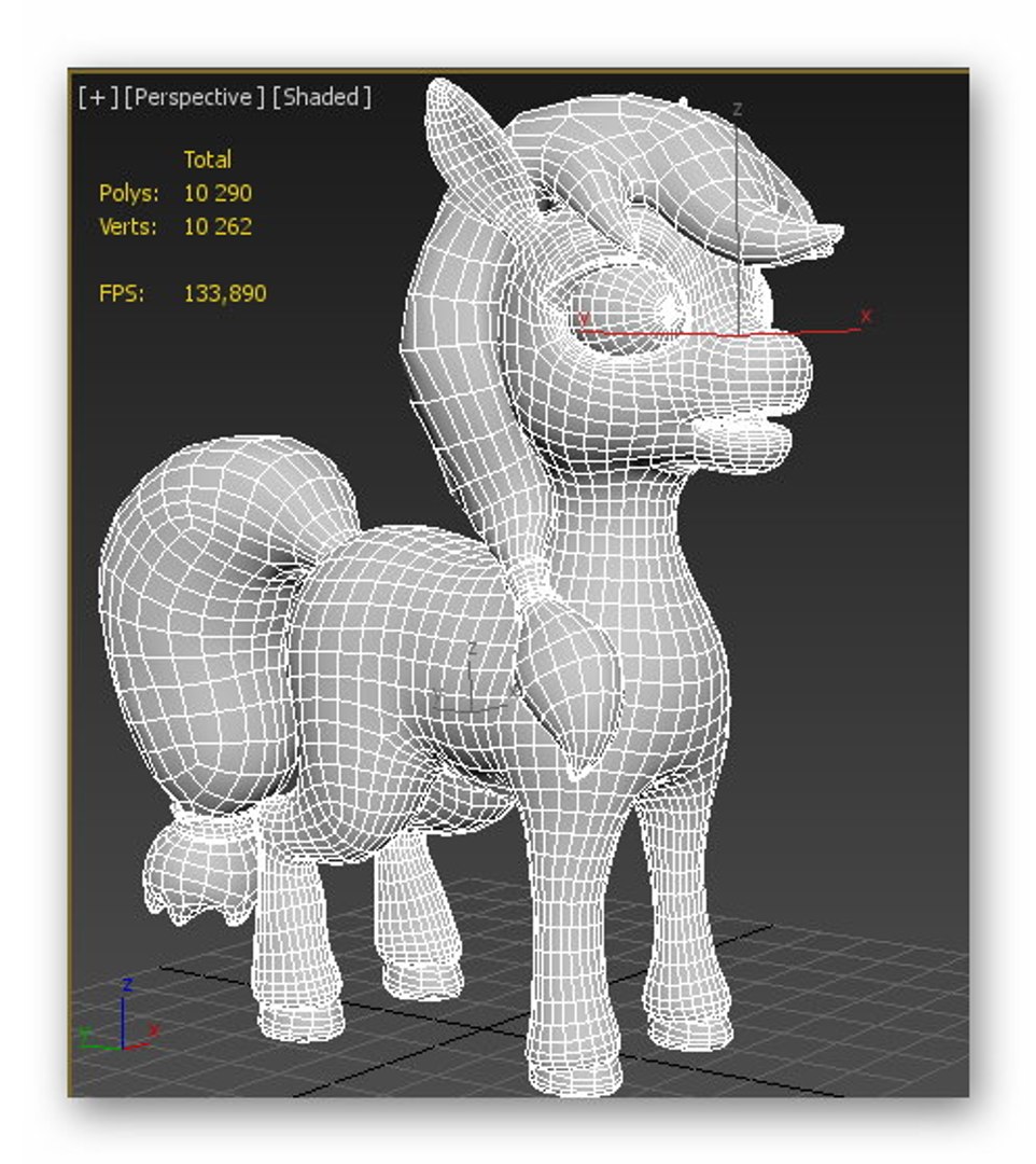 Pony Cartoon Model - TurboSquid 1679348