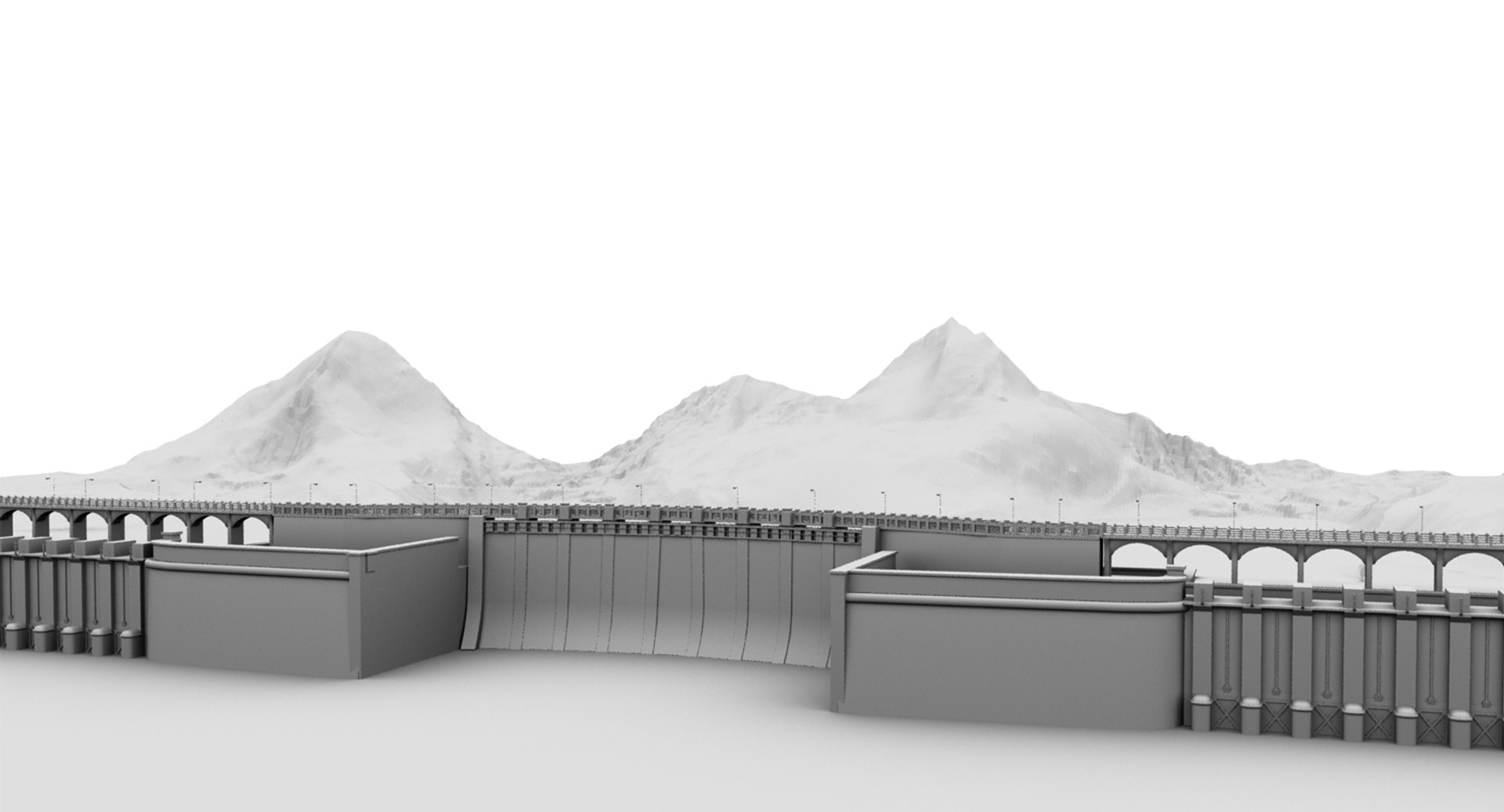 Dam Model - TurboSquid 1471966