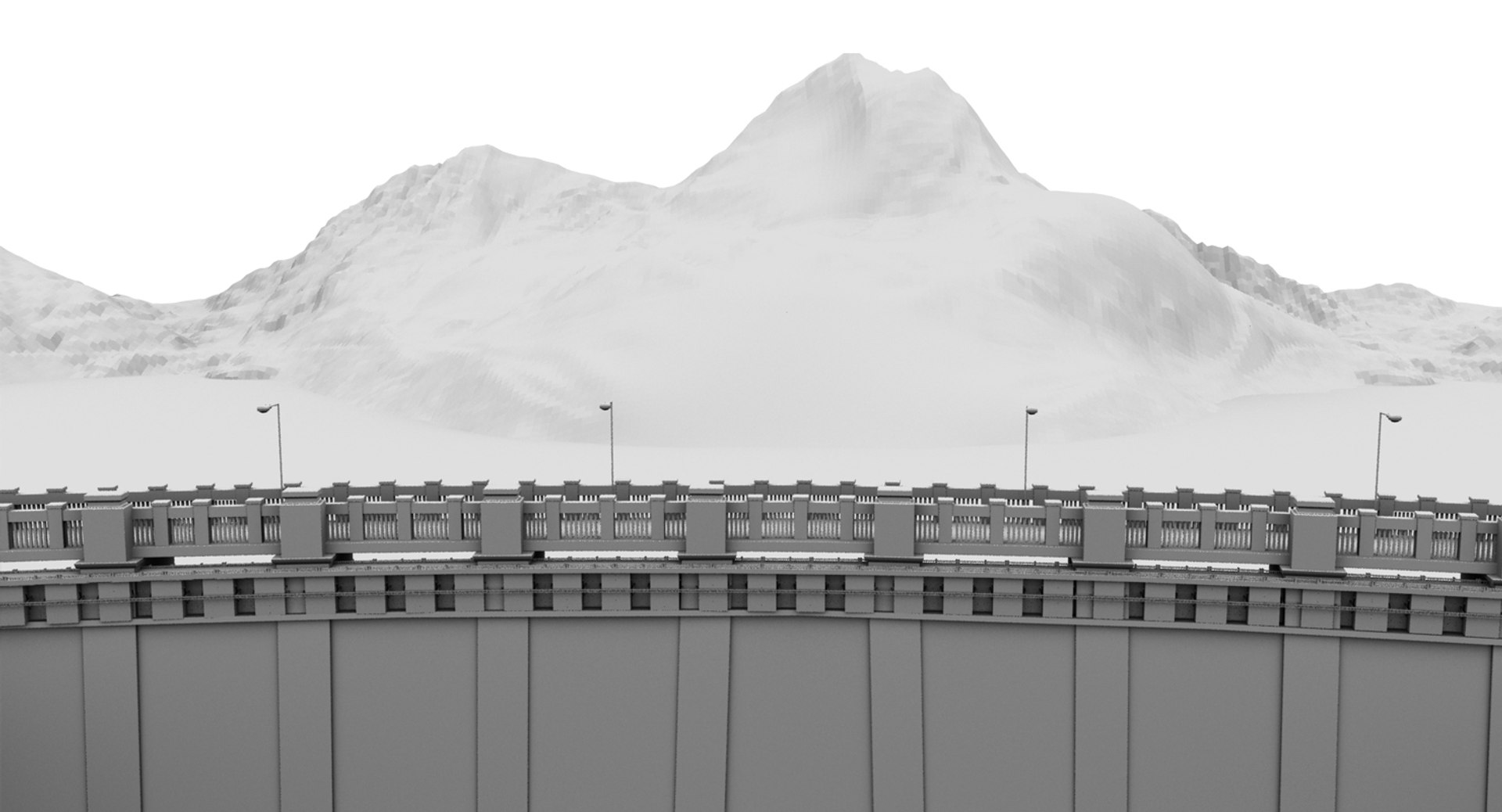 Dam Model - TurboSquid 1471966