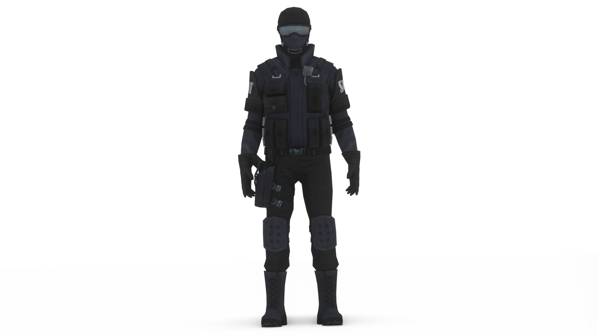 SWAT Soldier 3D ModelTactical Game Ready Character Model - TurboSquid ...