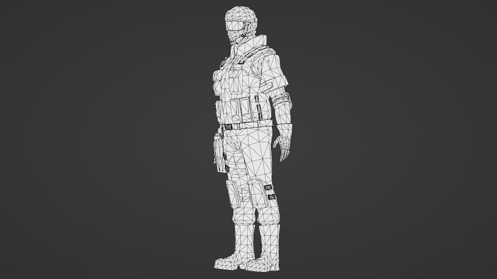 SWAT Soldier 3D ModelTactical Game Ready Character Model - TurboSquid ...