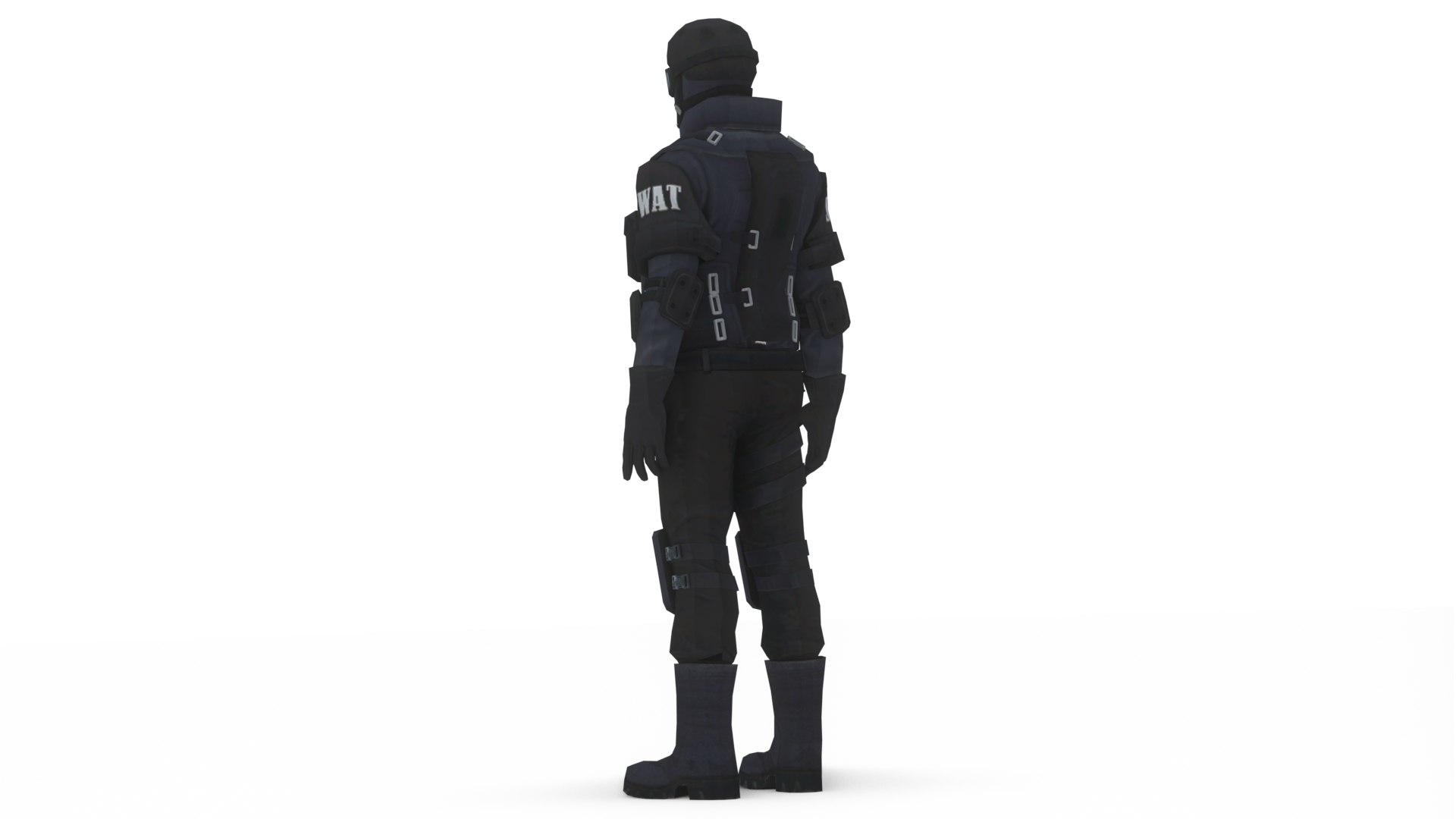 SWAT Soldier 3D ModelTactical Game Ready Character Model - TurboSquid ...