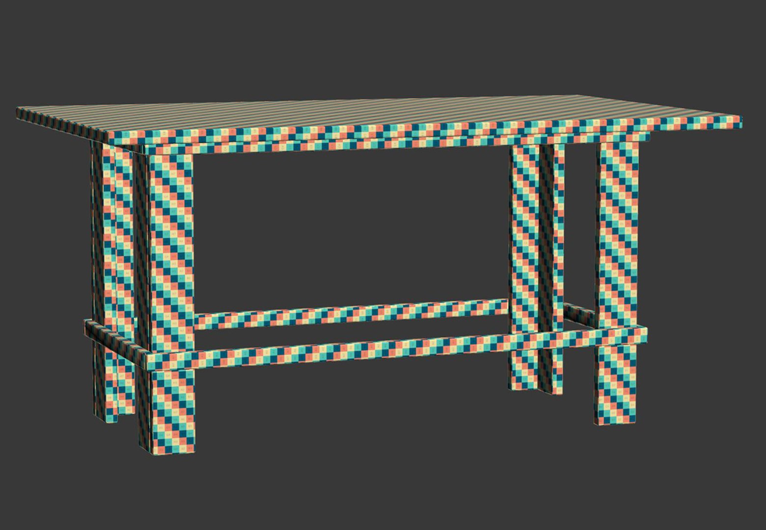 3D Eric Wooden Dining Table Model - TurboSquid 1997975