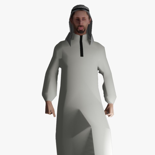 Arabian Male wearing Thobe Rigged 3D 모델 - TurboSquid 1950597