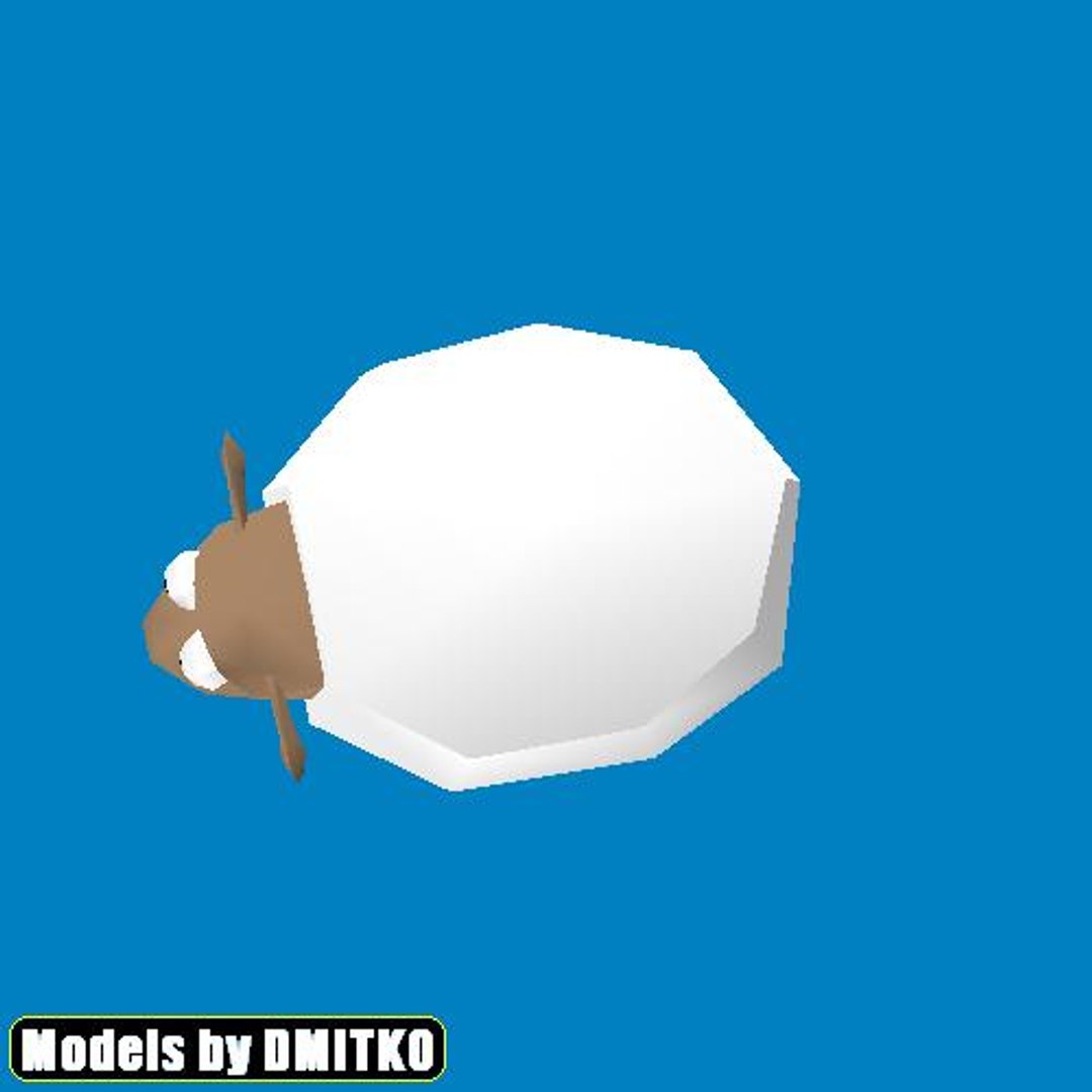 obj crazy sheep funny