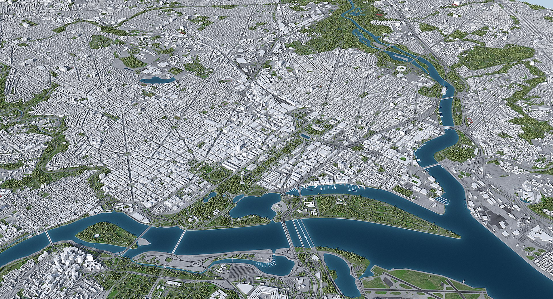 Washington Dc Cityscape 3d Max