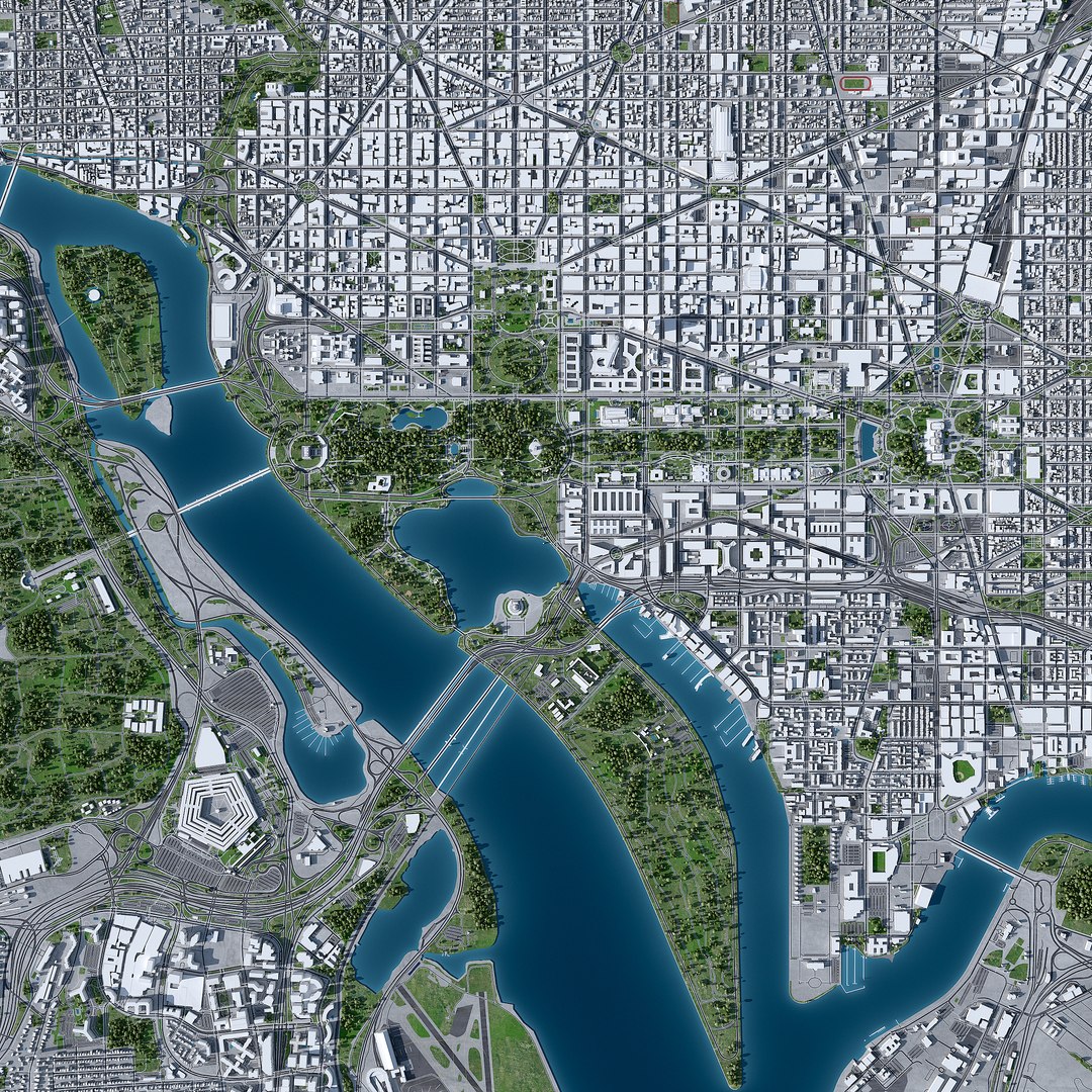 Washington Dc Cityscape 3d Max