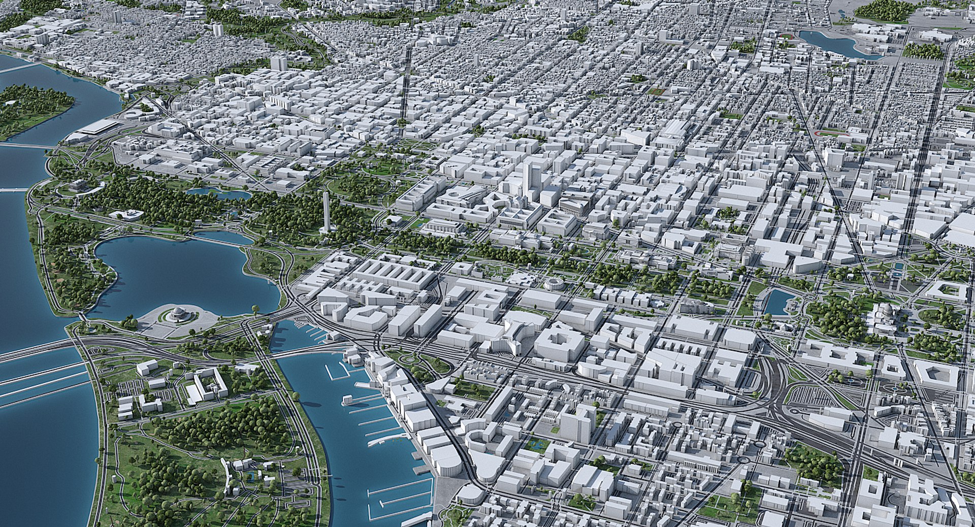 Washington Dc Cityscape 3d Max