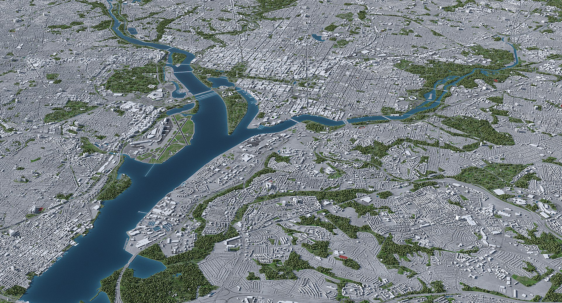 Washington Dc Cityscape 3d Max